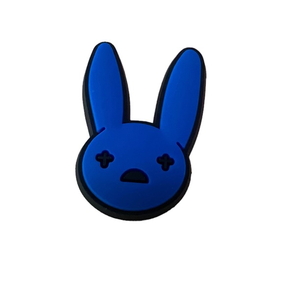 CROCS | Accessories | 39 Crocs Charms Bad Bunny Blue Bunny Logo Jibbitz ...